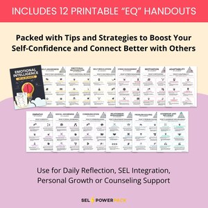 Emotional Intelligence Cheat Sheets – SEL Skills & Reflection ...