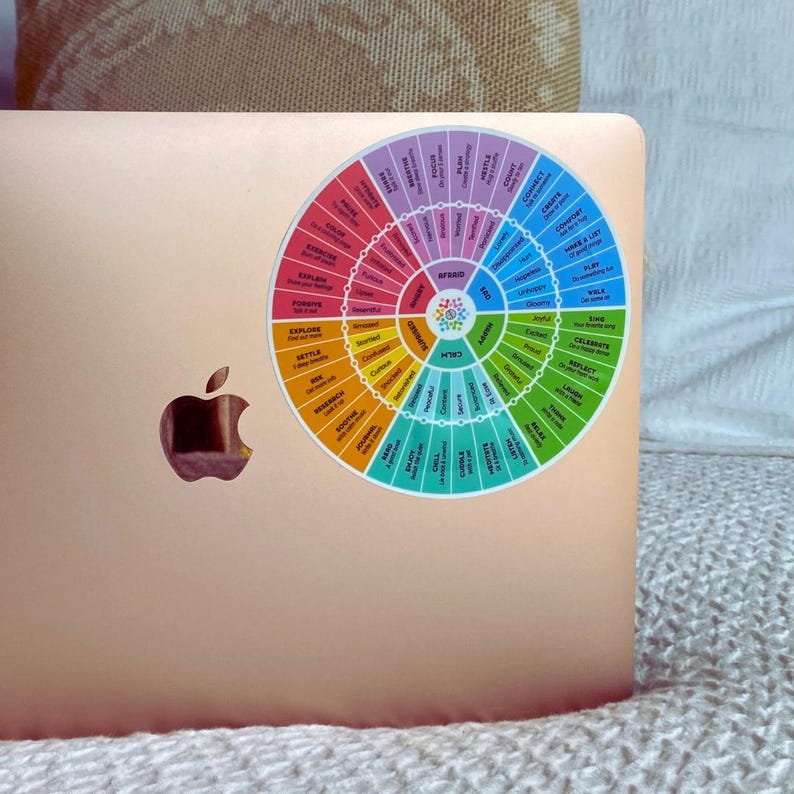 Peel & Stick Emotions Wheel – SEL Visual Aid, Classroom and Counseling ...