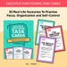 Executive Functioning Task Cards – SEL Flash Cards, Organization ...