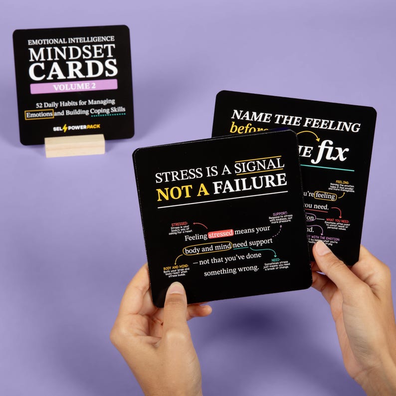 Emotional Strength Mindset Cards – SEL Teaching Aid, Classroom ...