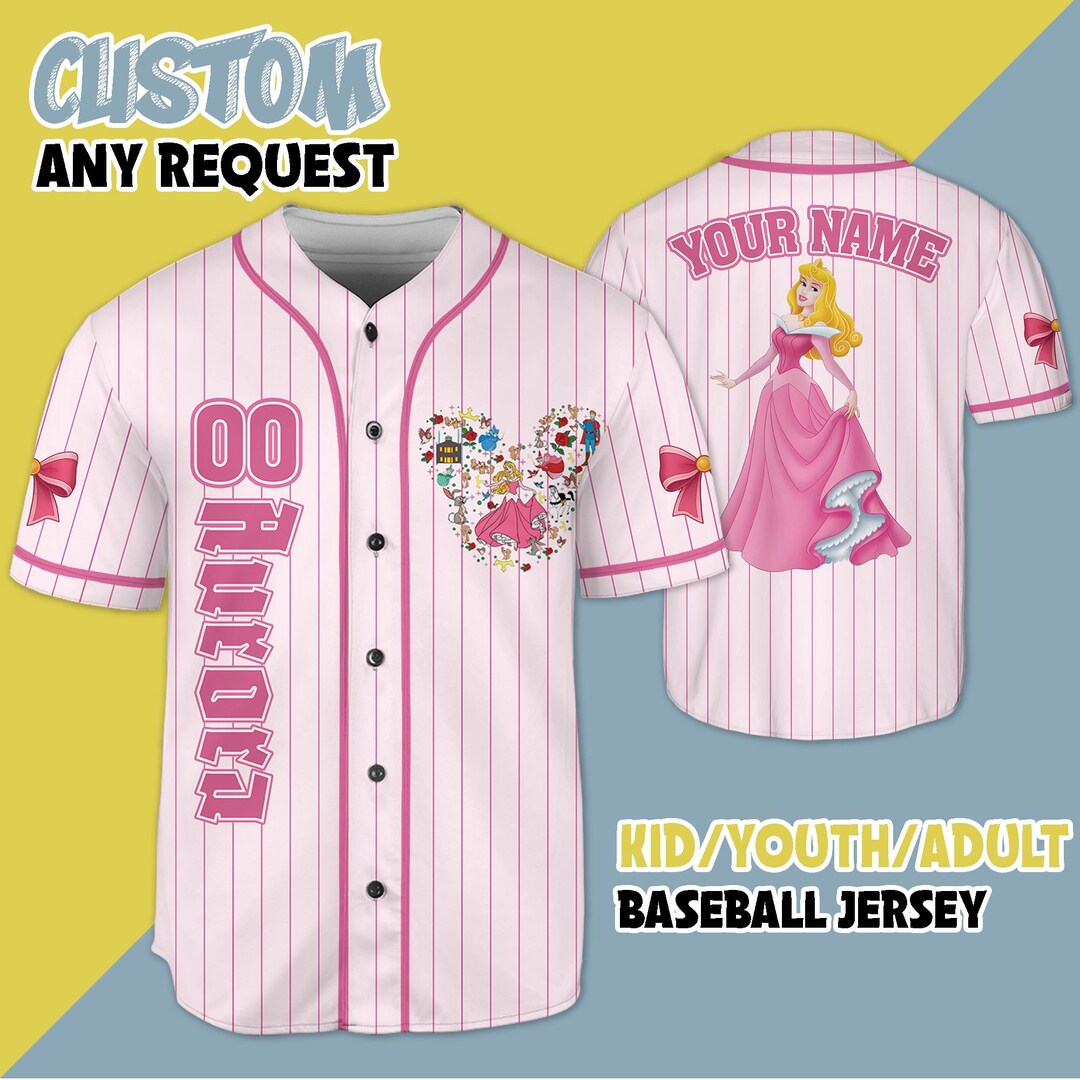 Personalized Disney Princess Aurora Baseball Jersey, Disney Aurora ...