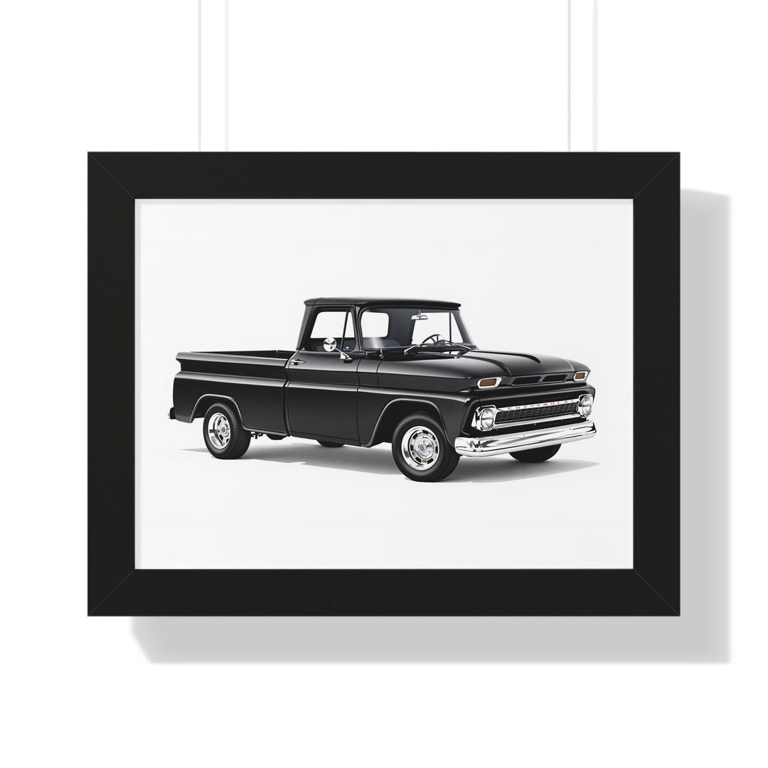1961 Chevrolet C10 Panel Classic Car Poster, Framed Print Wall Art, Man ...