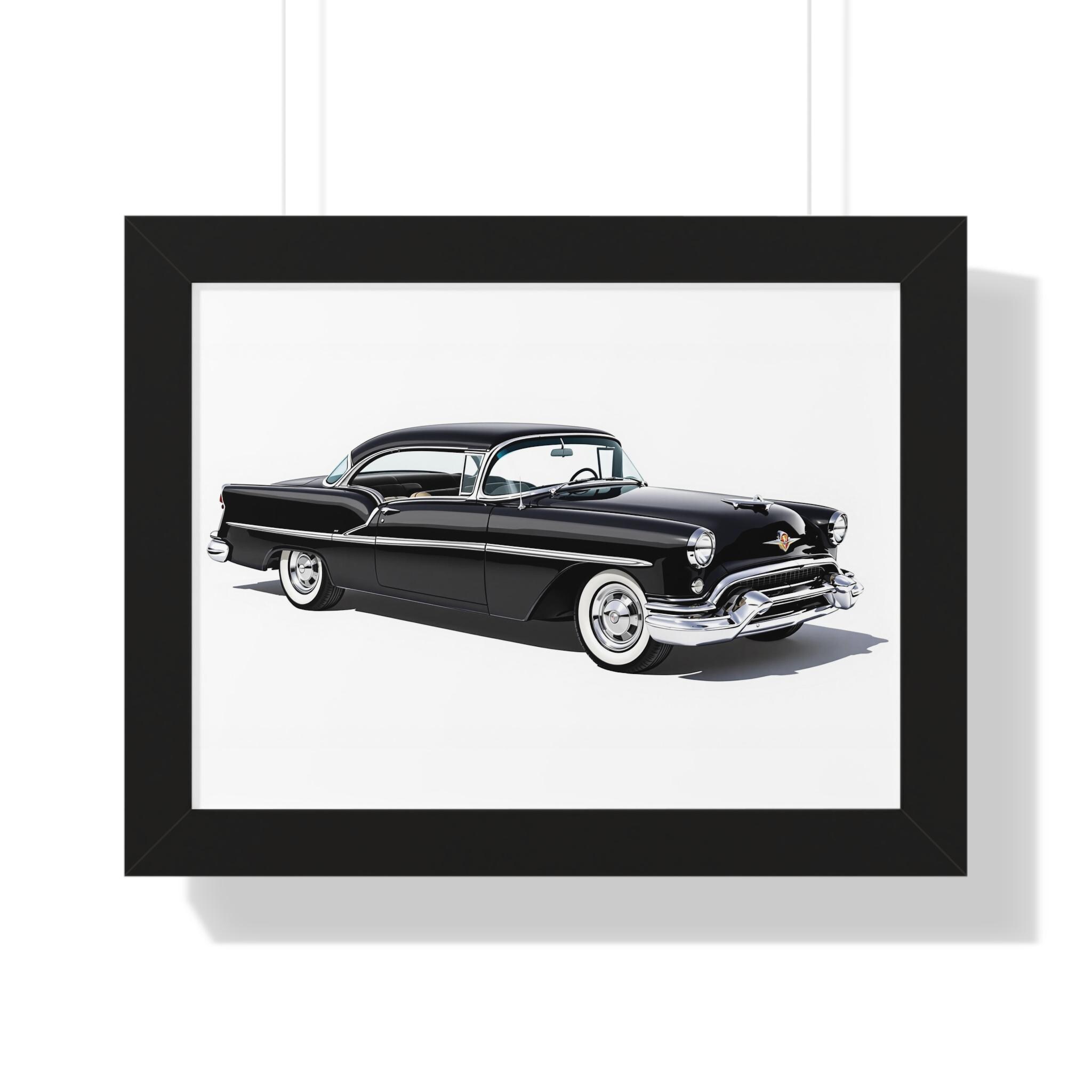 1955 Oldsmobile Starfire Classic Car Poster, Framed Print Wall Art, Man ...