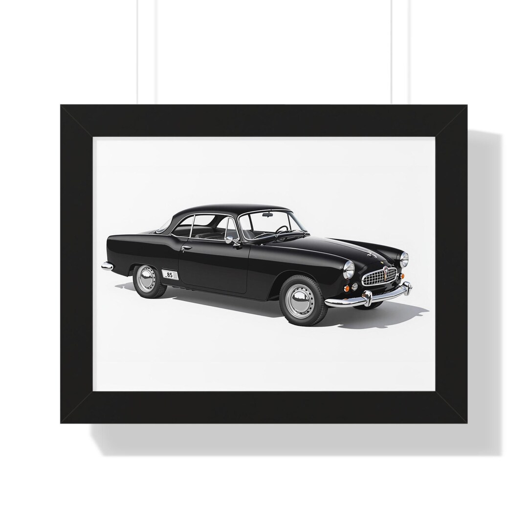 1959 Panhard Dyna Classic Car Poster, Framed Print Wall Art, Man Cave ...