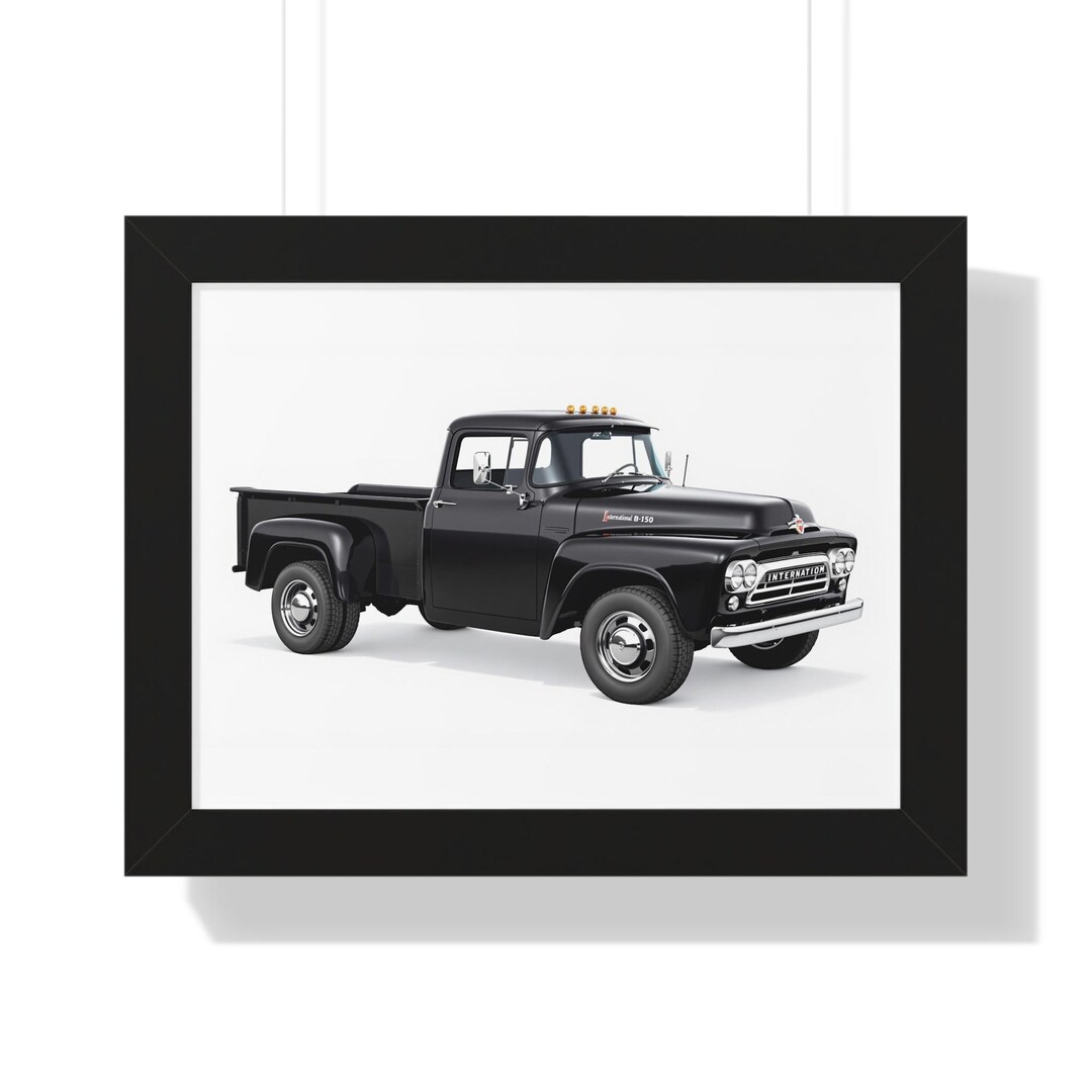 1959 International B130 Classic Car Poster, Framed Print Wall Art, Man ...