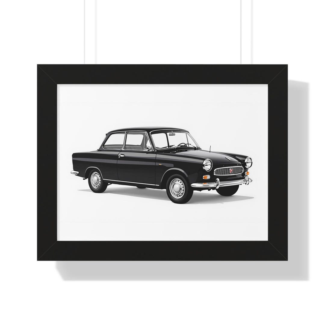 1967 Simca 1000 Classic Car Poster, Framed Print Wall Art, Man Cave ...