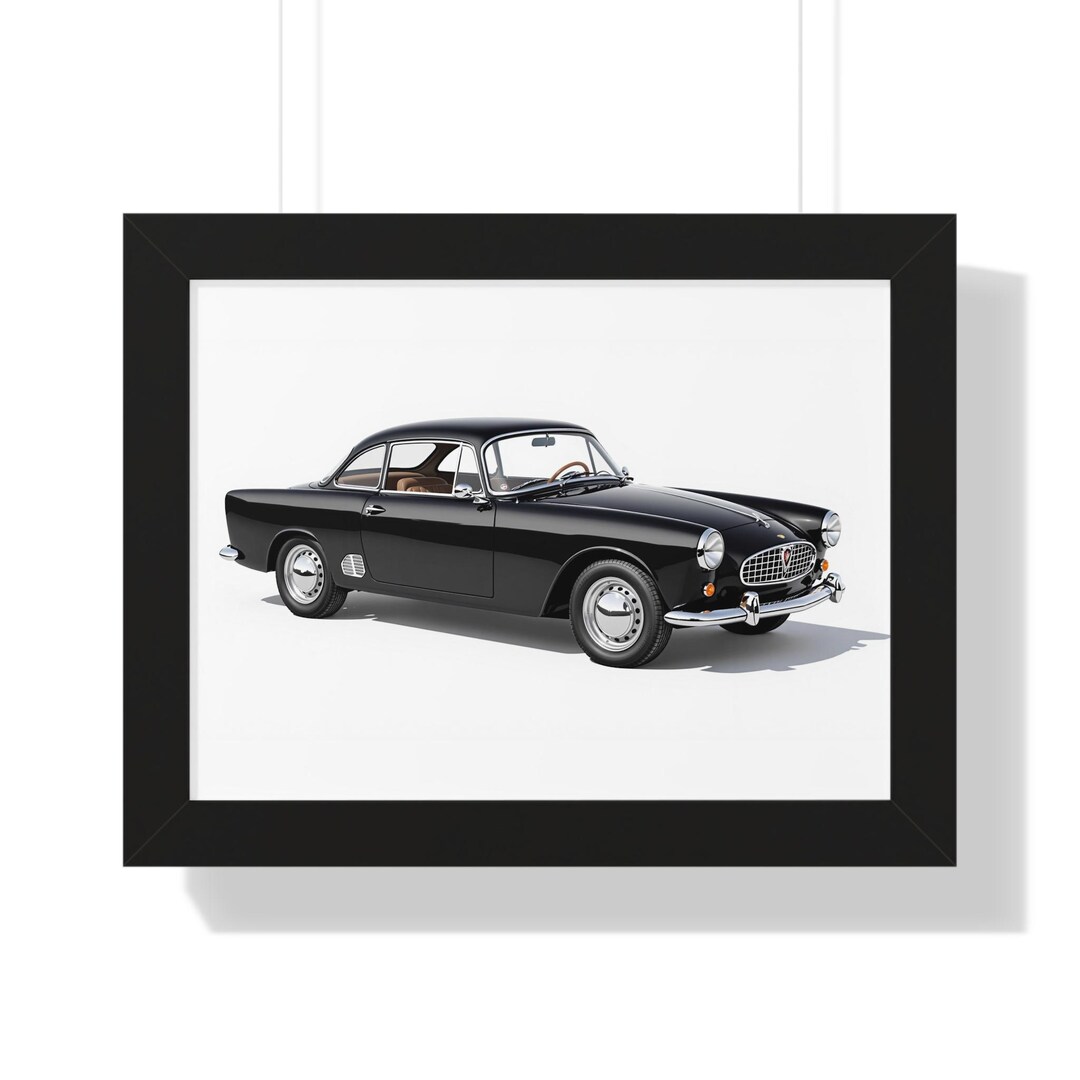 1956 Siata Daina Classic Car Poster, Framed Print Wall Art, Man Cave ...