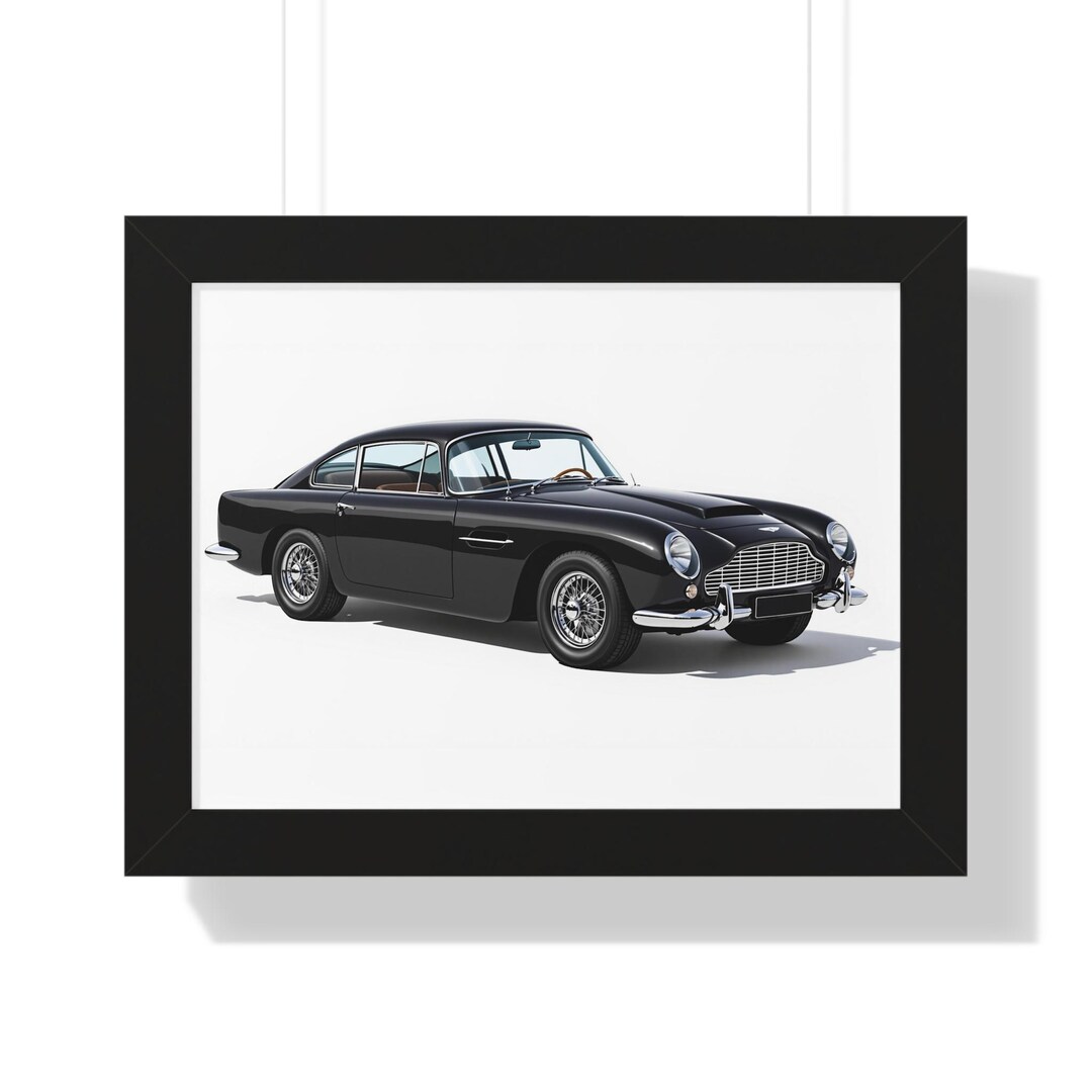 1959 Aston Martin DBD Classic Car Poster, Framed Print Wall Art, Man ...