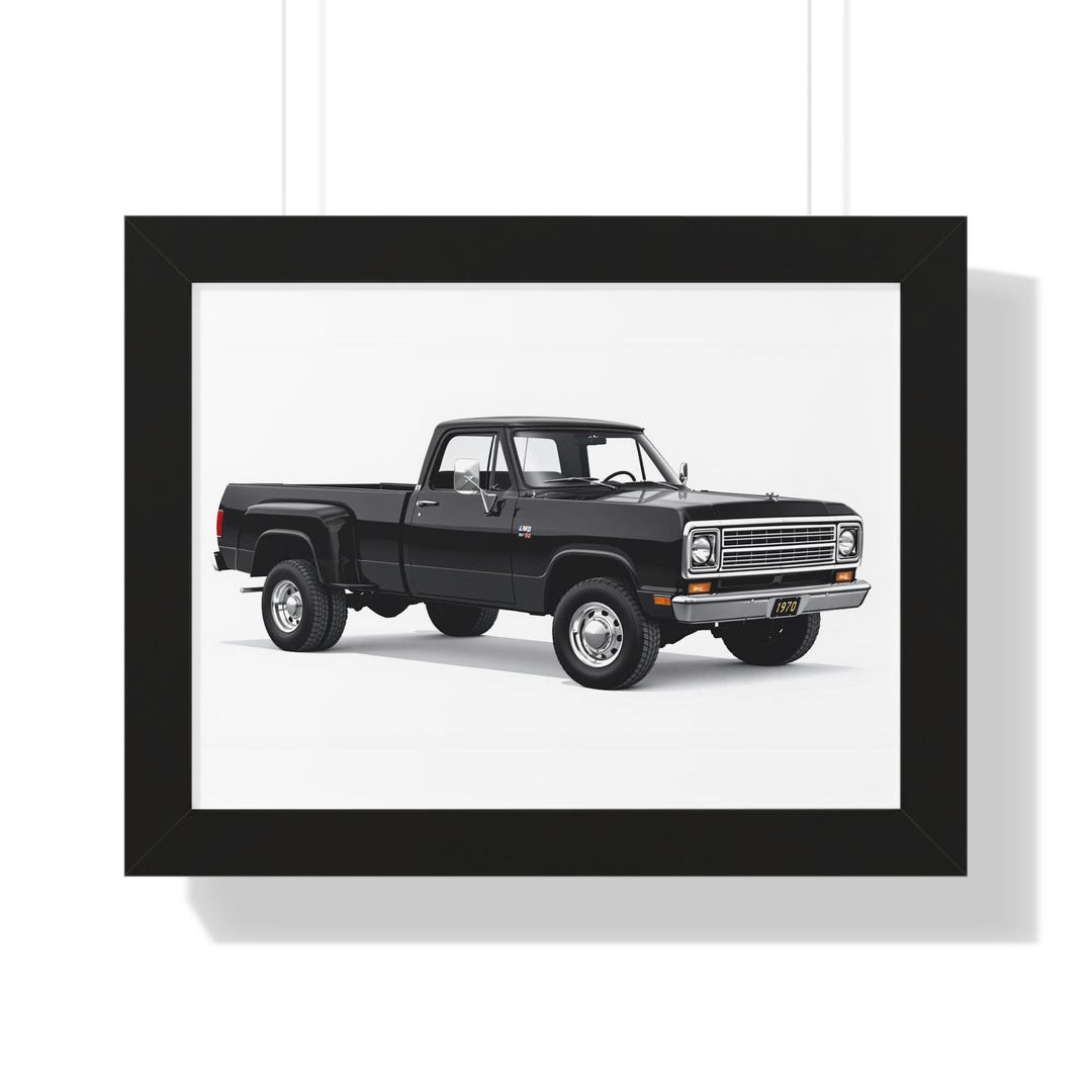 1970 Dodge M300 Classic Car Poster, Framed Print Wall Art, Man Cave ...