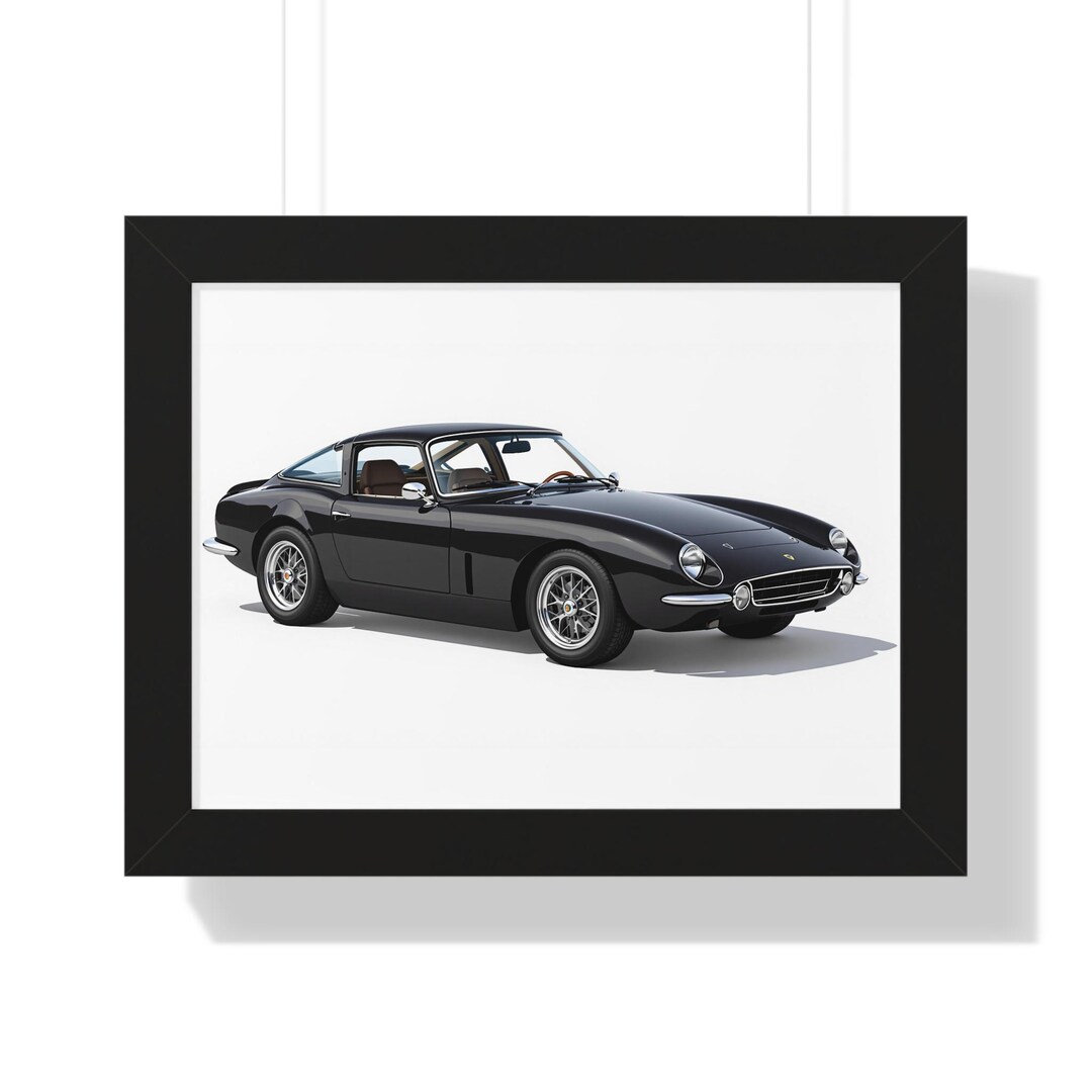 1968 TVR Tuscan Classic Car Poster, Framed Print Wall Art, Man Cave ...