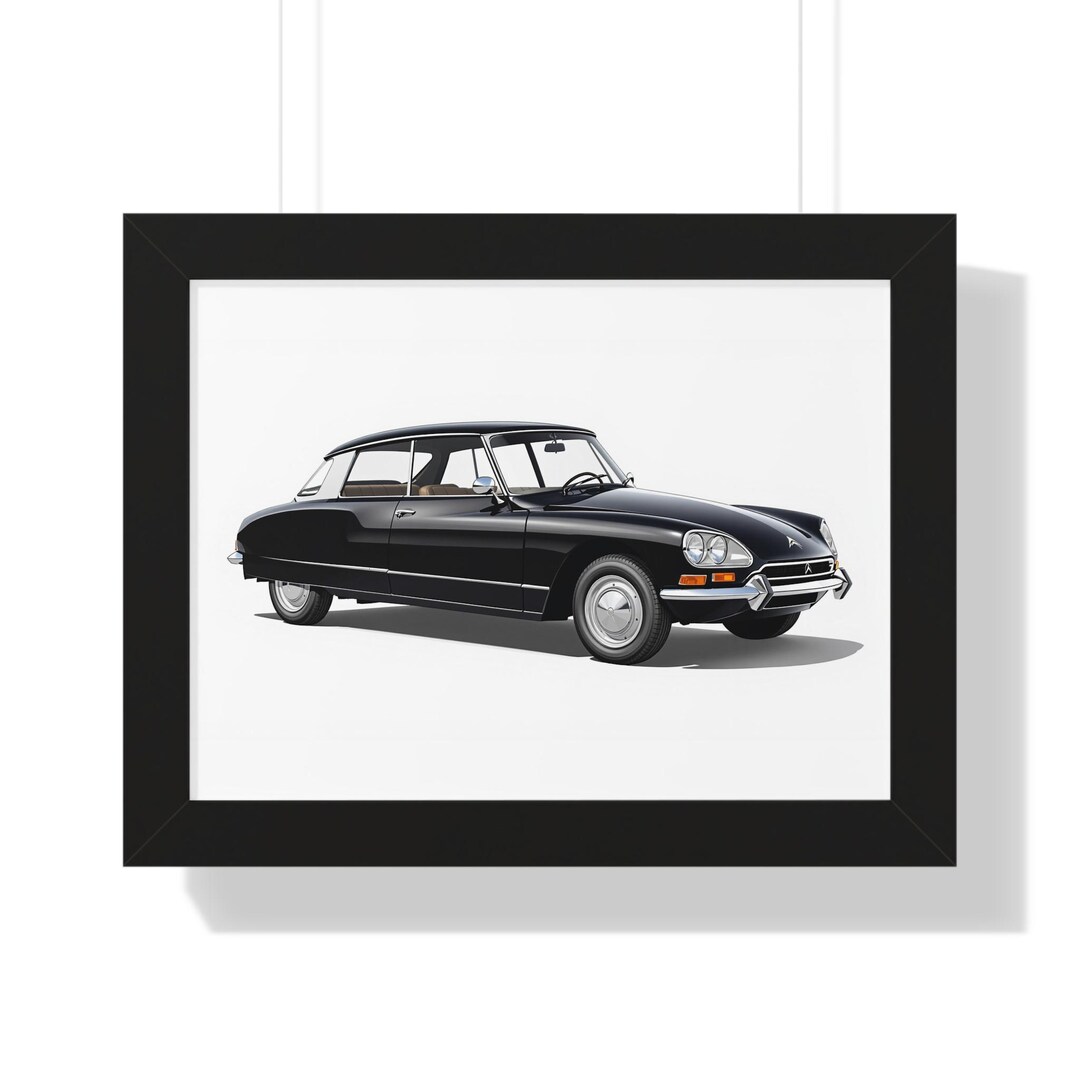1968 Citroen DS21 Classic Car Poster, Framed Print Wall Art, Man Cave ...