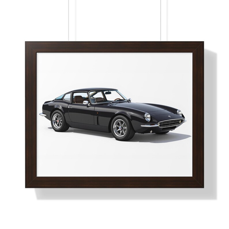 1970 TVR Tuscan Classic Car Poster, Framed Print Wall Art, Man Cave ...