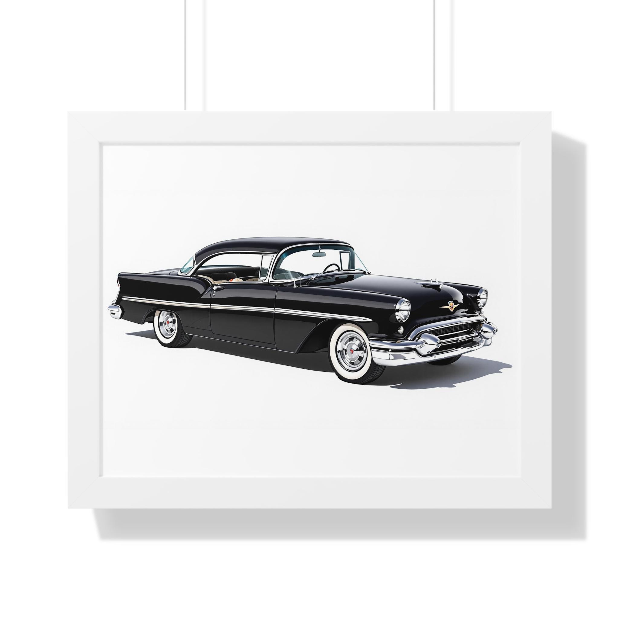 1956 Oldsmobile Starfire Classic Car Poster, Framed Print Wall Art, Man ...