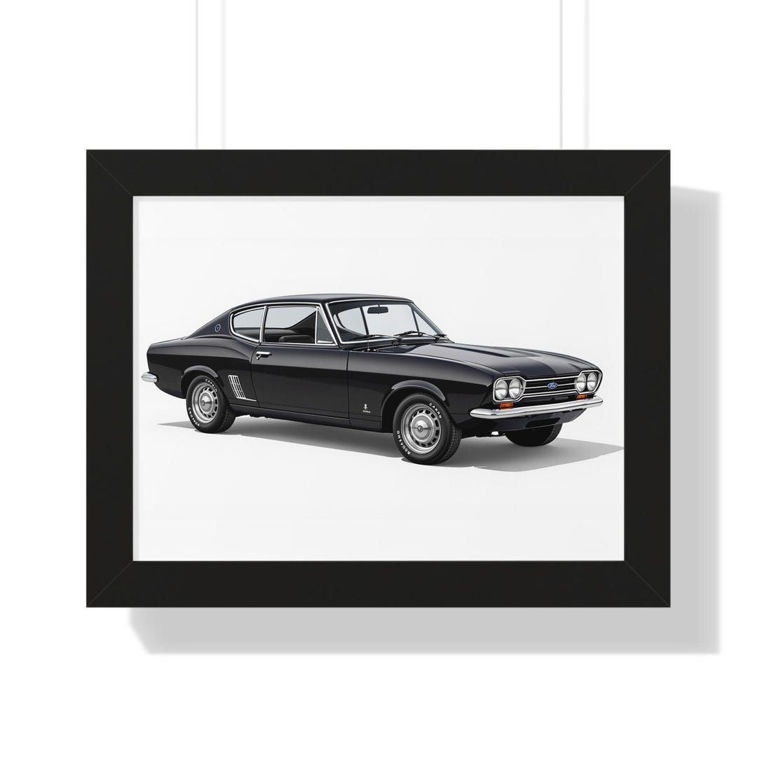 1965 Ford Capri Classic Car Poster, Framed Print Wall Art, Man Cave ...