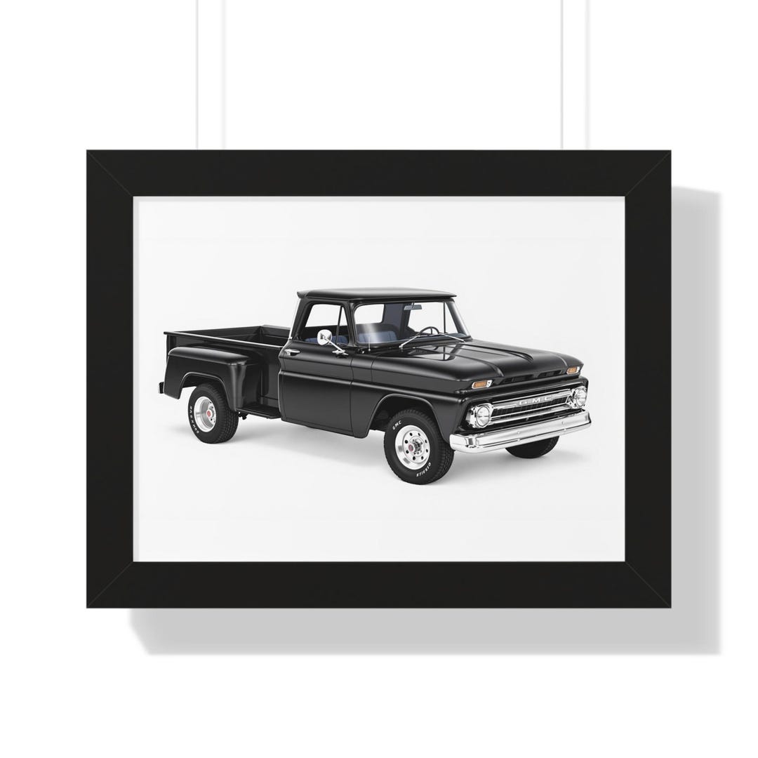 1965 GMC PB1500 Series Classic Car Poster, Framed Print Wall Art, Man ...