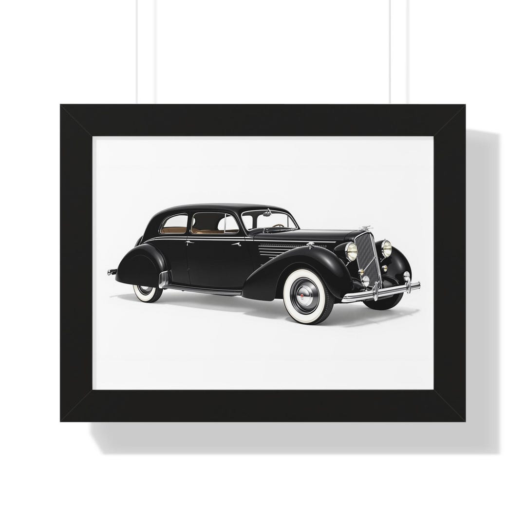 1939 Graham Deluxe Model 108 Classic Car Poster, Framed Print Wall Art ...