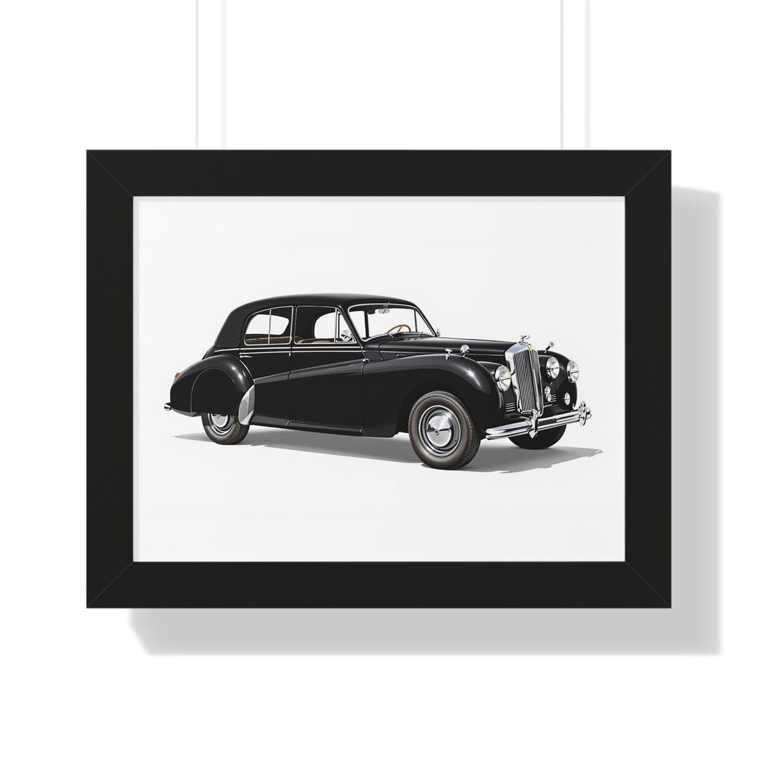 1955 Riley Pathfinder Classic Car Poster, Framed Print Wall Art, Man ...