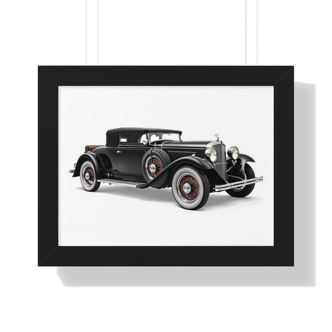 1930 Stutz Model MB Classic Car Poster, Framed Print Wall Art, Man Cave ...