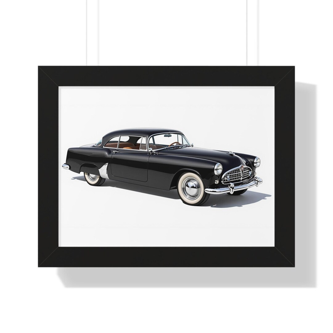 1956 Goliath GP700 Classic Car Poster, Framed Print Wall Art, Man Cave ...