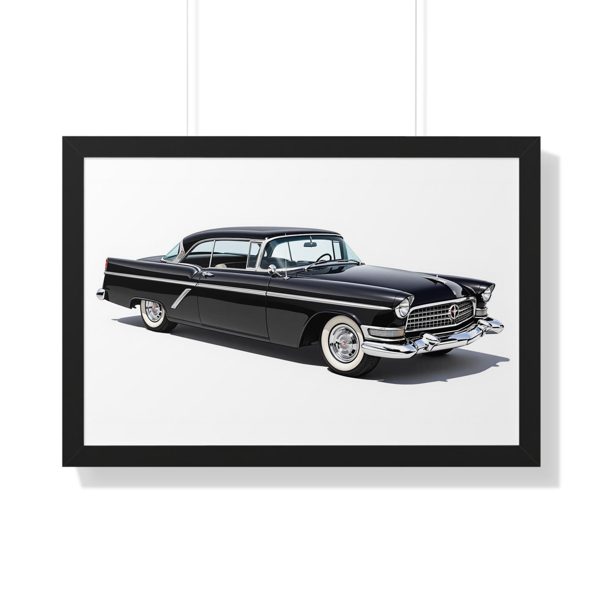 1956 Chrysler Imperial Classic Car Poster, Framed Print Wall Art, Man ...