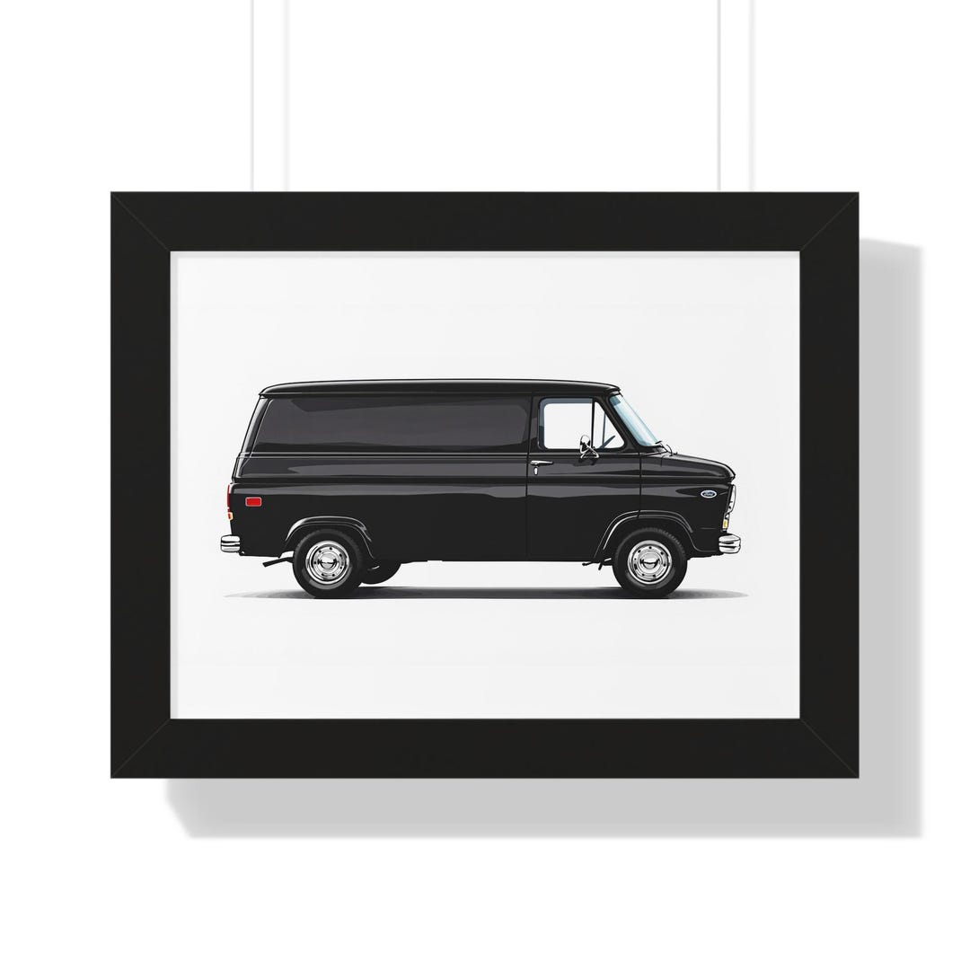1964 Ford Station Bus Classic Car Poster, Framed Print Wall Art, Man ...