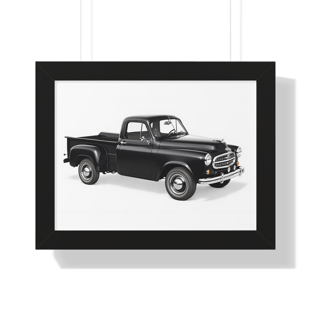 1955 Studebaker E7 Classic Car Poster, Framed Print Wall Art, Man Cave ...