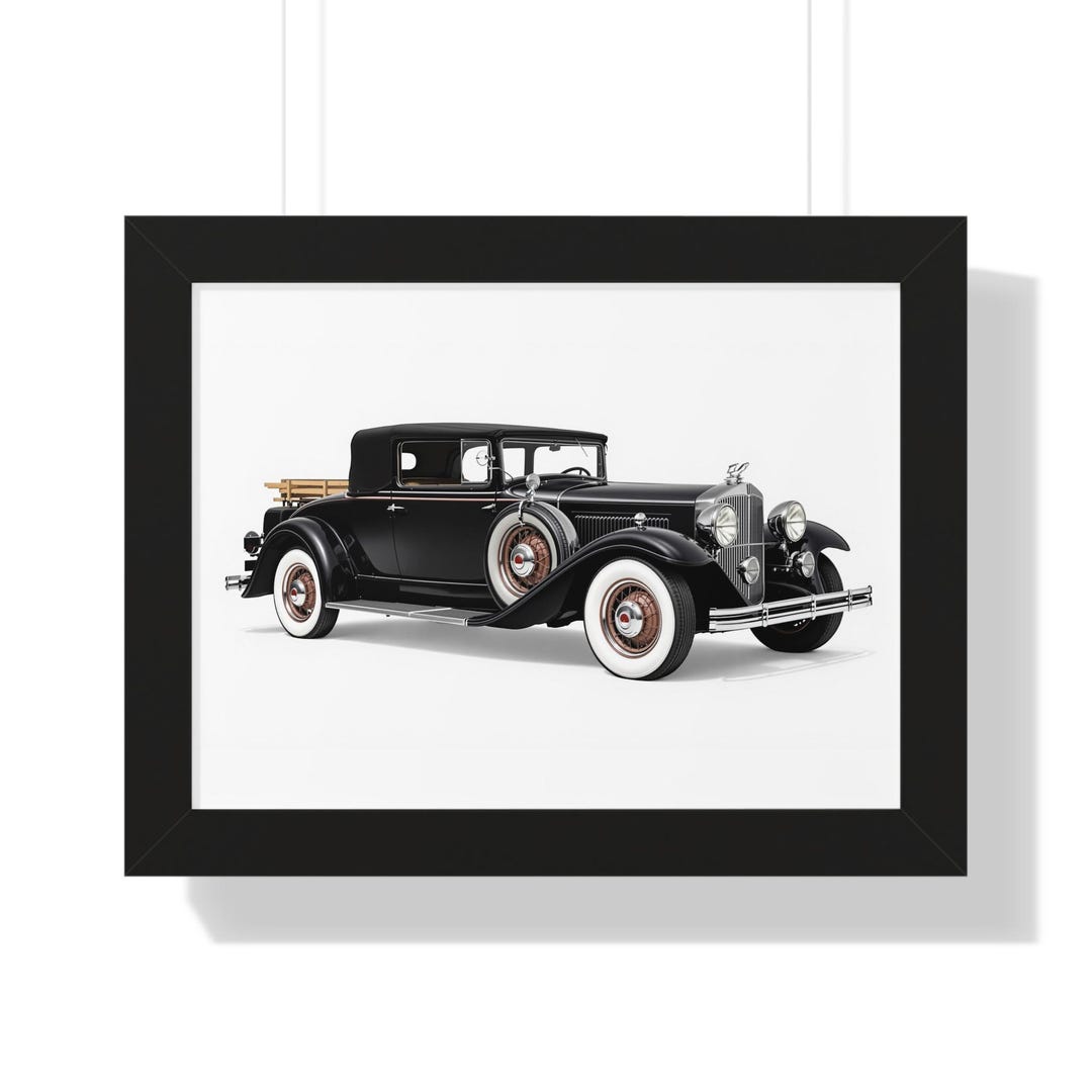 1930 Packard Model 726 Classic Car Poster, Framed Print Wall Art, Man ...