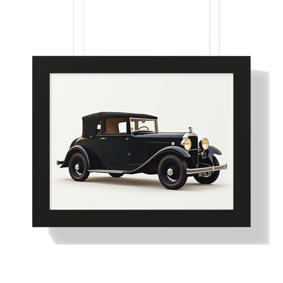 1931 Graham Standard Classic Car Poster, Framed Print Wall Art, Man ...