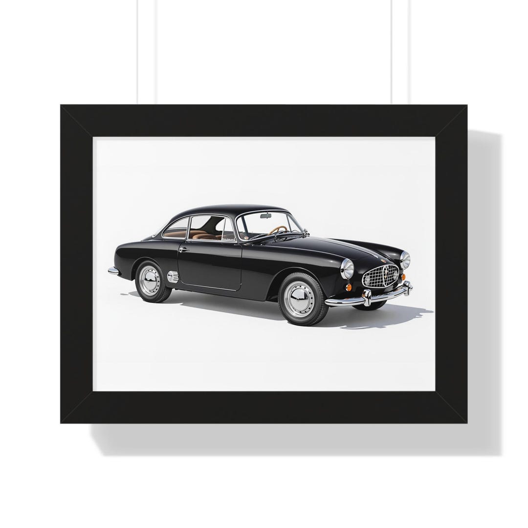 1956 Moretti 600 Classic Car Poster, Framed Print Wall Art, Man Cave ...