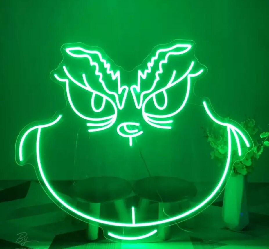 Grinch Light up Tree Topper - Etsy