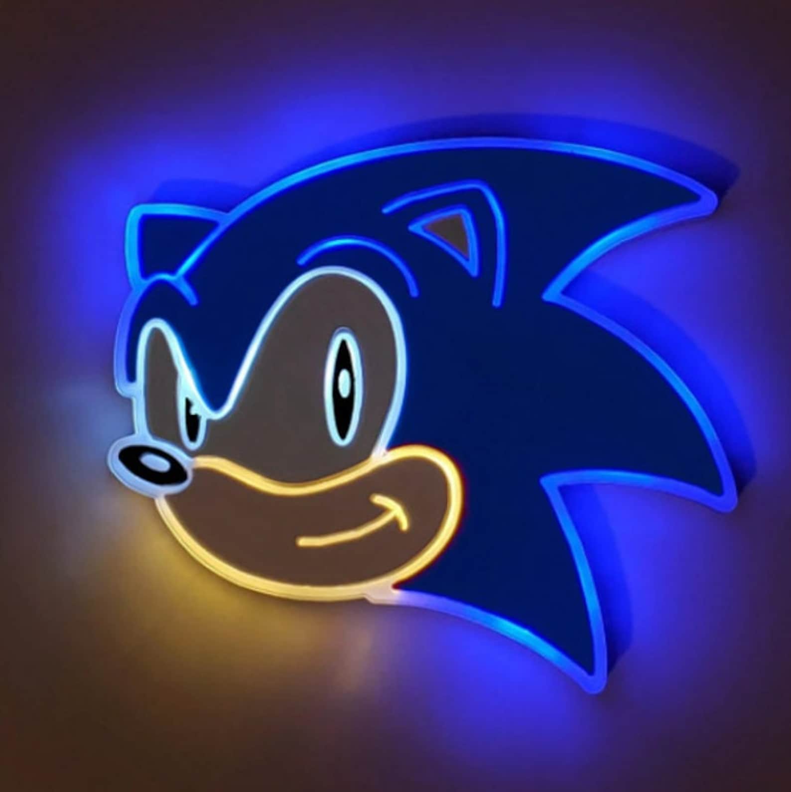 Sonic the Hedgehog Neon Sign / Sonic Led Sign / Sonic Led Sign - Etsy ...