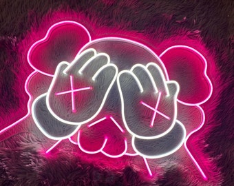 Kaws Face Led Light - Etsy