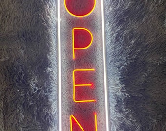 Open Vertical Led Sign - Etsy