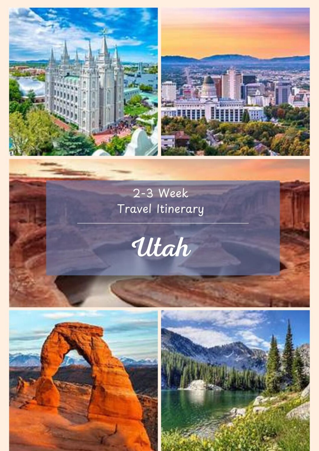 Travel Itinerary- 3 Weeks in Utah - Etsy