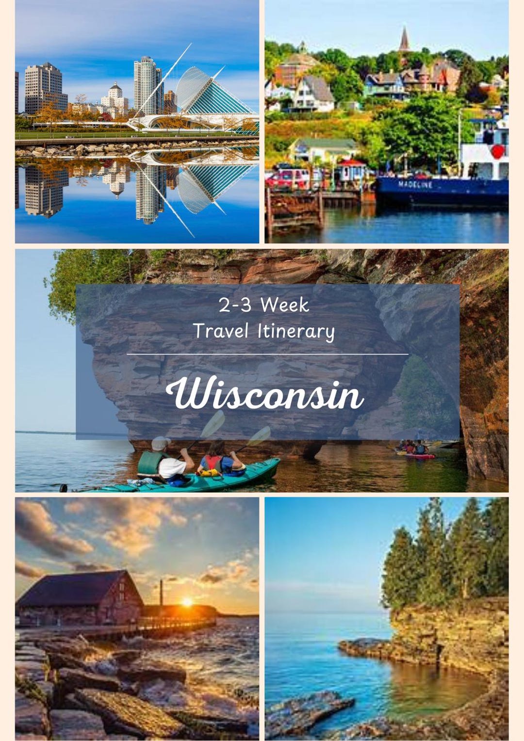 Travel Itinerary- 3 Weeks in Wisconsin - Etsy