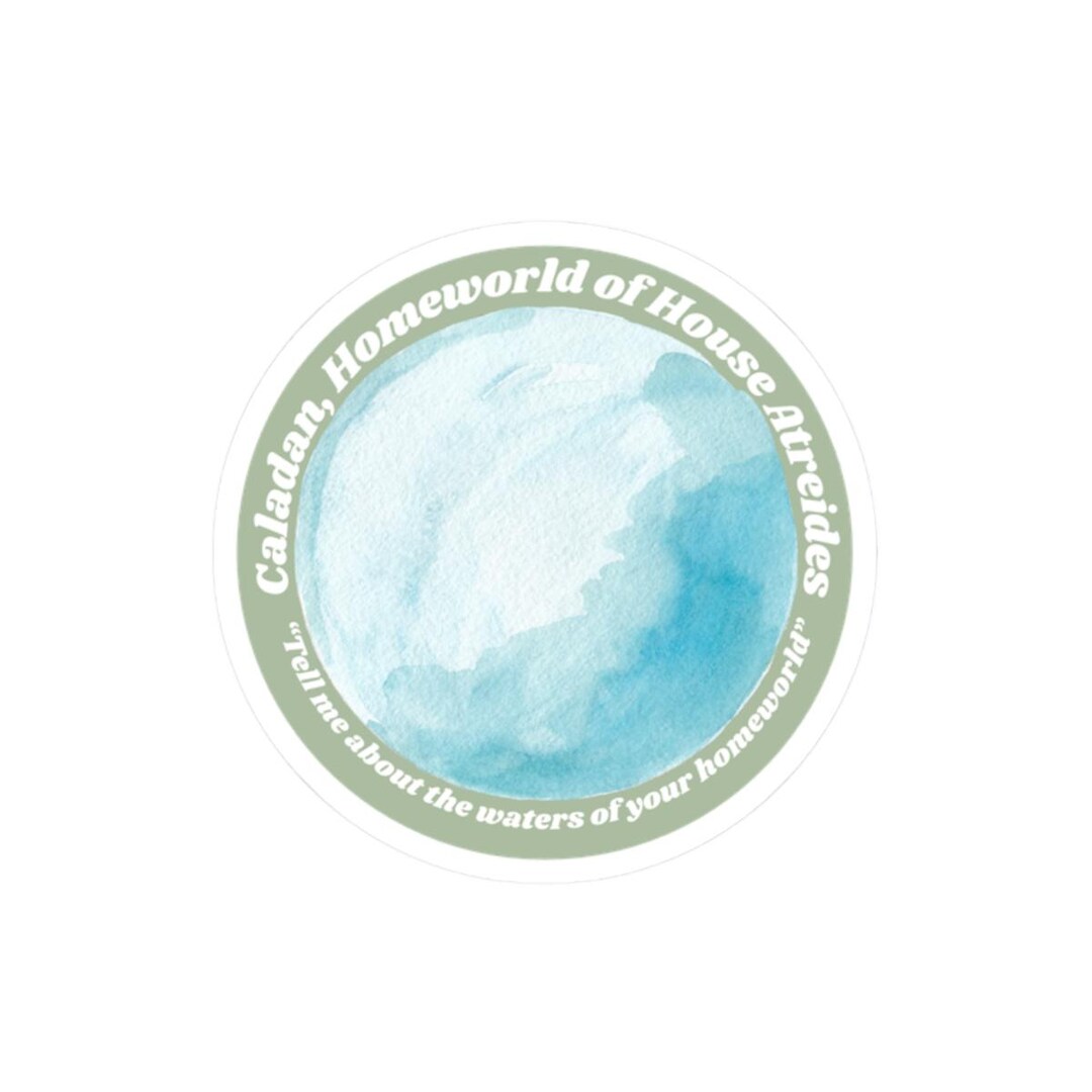 Dune Sticker, Homeworld of House Atreides, Caladan, Gift for Dune Movie ...