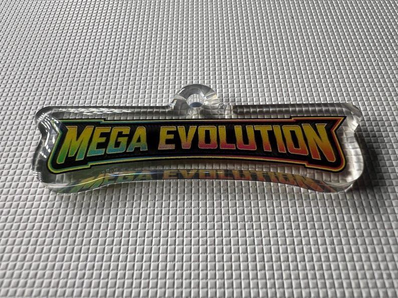 Pokemon - Mega Evolution Base Set - Binder Keychain - Etsy