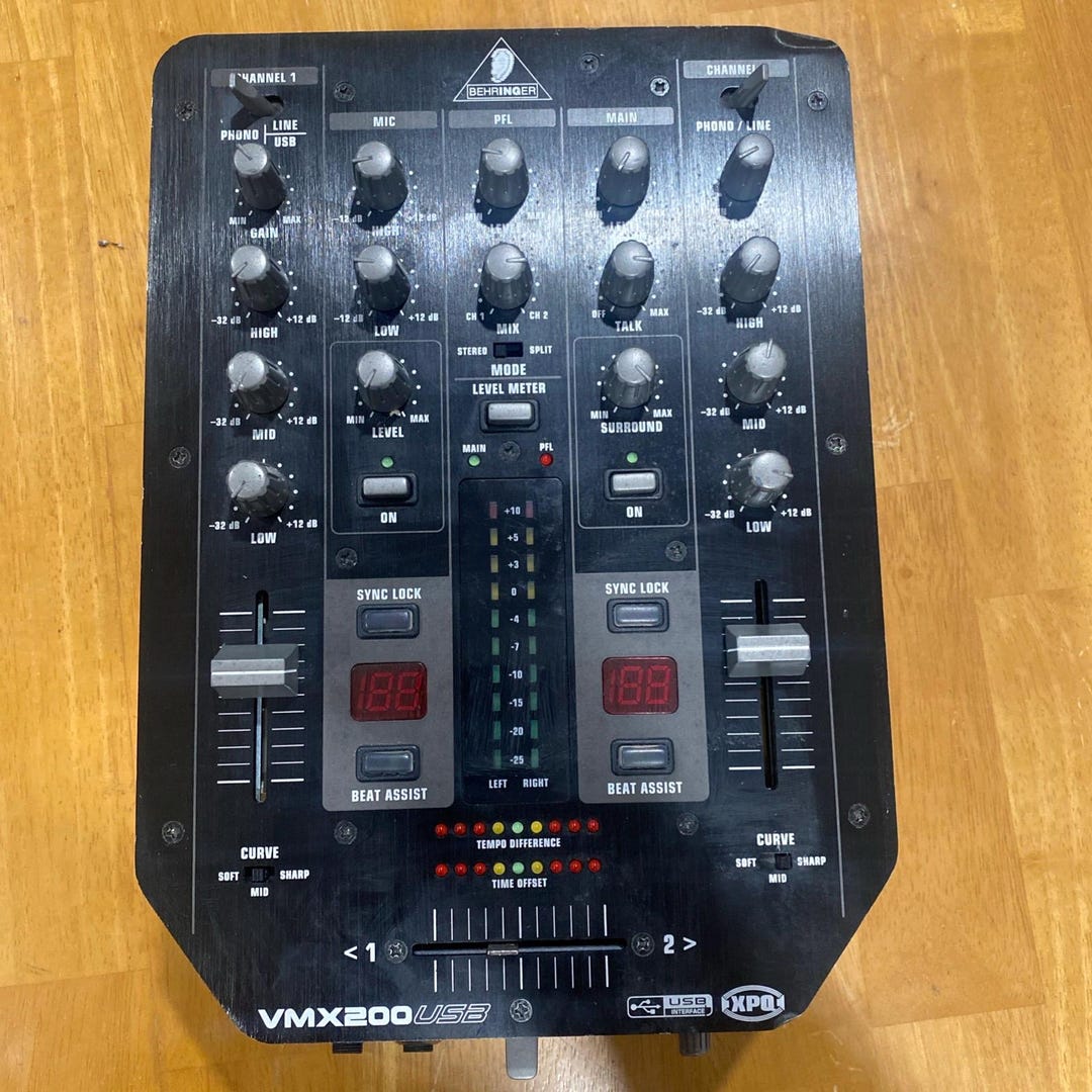 Behringer Pro VMX200USB Mixer PROFESSIONAL DJ Mixer 2 CHANNEL - Etsy