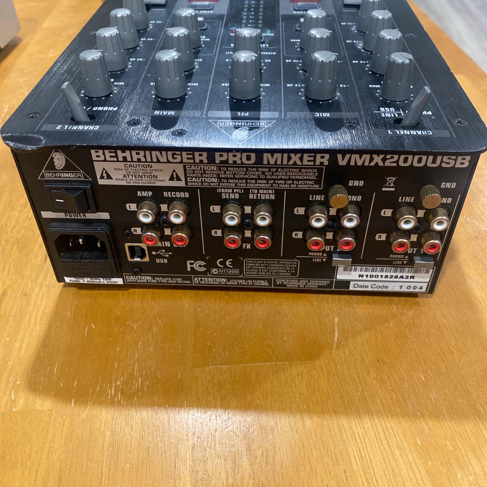 Behringer Pro VMX200USB Mixer PROFESSIONAL DJ Mixer 2 CHANNEL - Etsy
