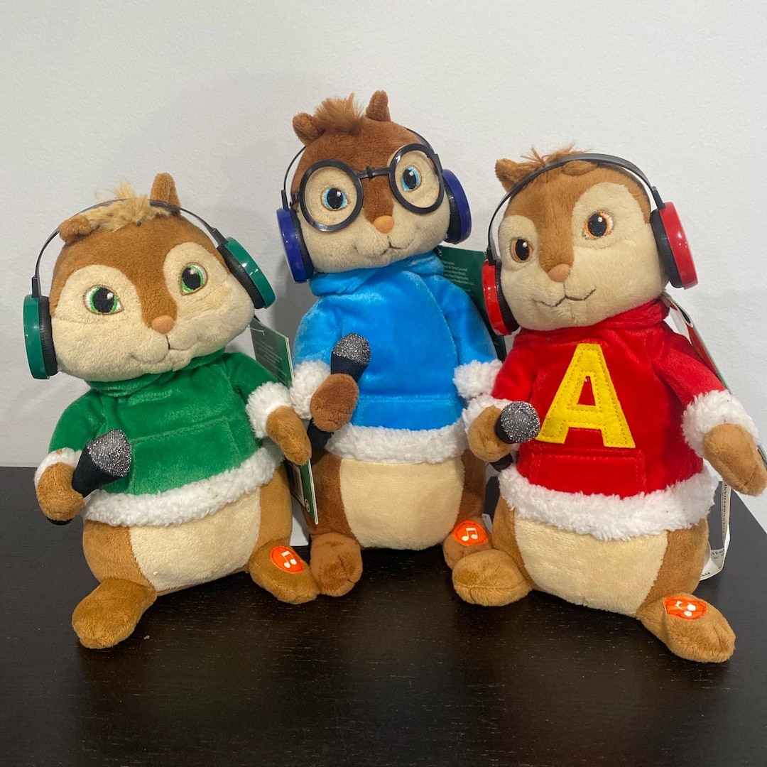 10” Tall Singing Animated Alvin Theodor Simon Chipmunk W/ Microphone ...