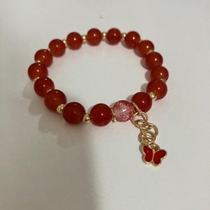 Valentines Day Beaded Bracelets 6 Pack, Red and Pink Bracelets ...