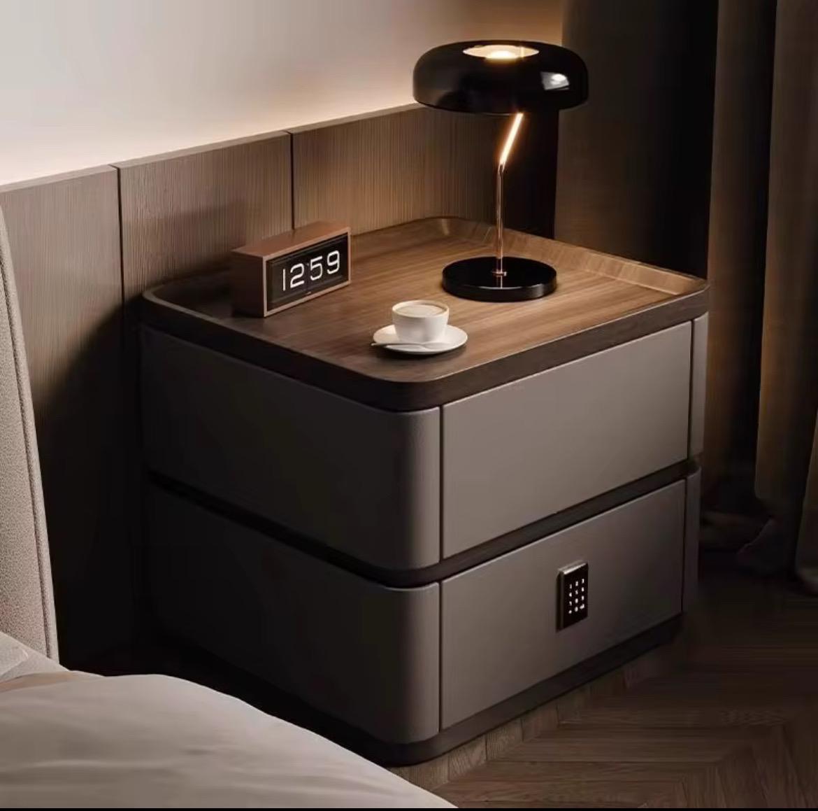 Modern Minimalistic Smart Nightstand Bedside, With Sensor Light ...