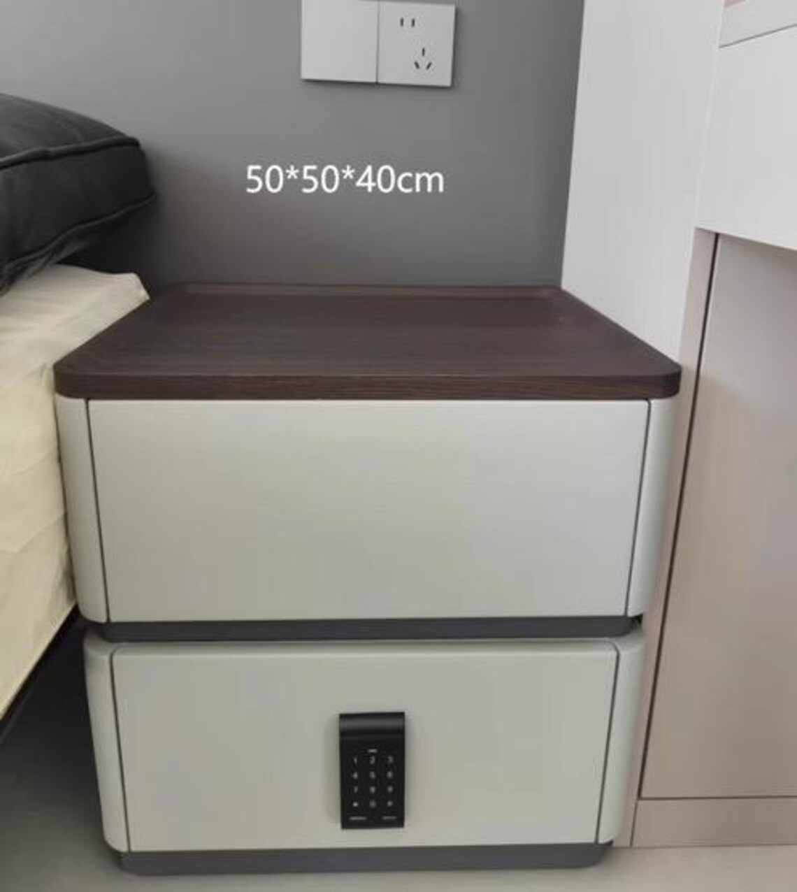 Modern Minimalistic Smart Nightstand Bedside, With Sensor Light ...
