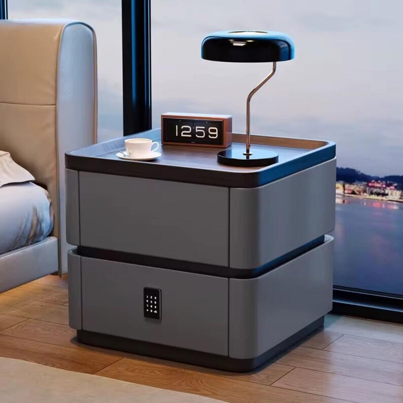 Modern Minimalistic Smart Nightstand Bedside, With Sensor Light ...