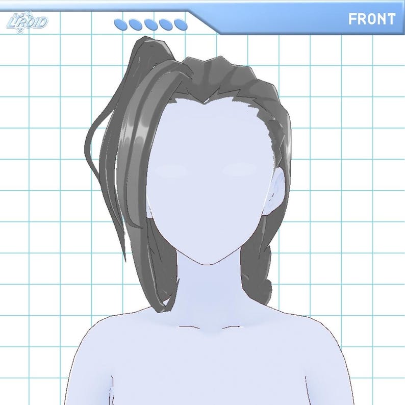 Vroid Hair Preset | Jinx Long Twin Braids Hairstyle With Physics ...