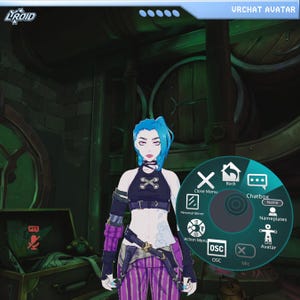 Jinx Pre-made 3D Vroid VRM Model | Vrchat Avatar | 3D Vtuber Model ...