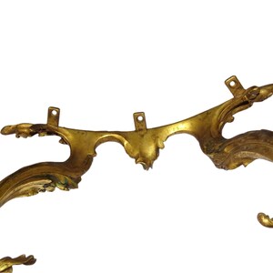 Pair of Antique French Gilt Bronze Furniture Pediments, Gold Garniture ...