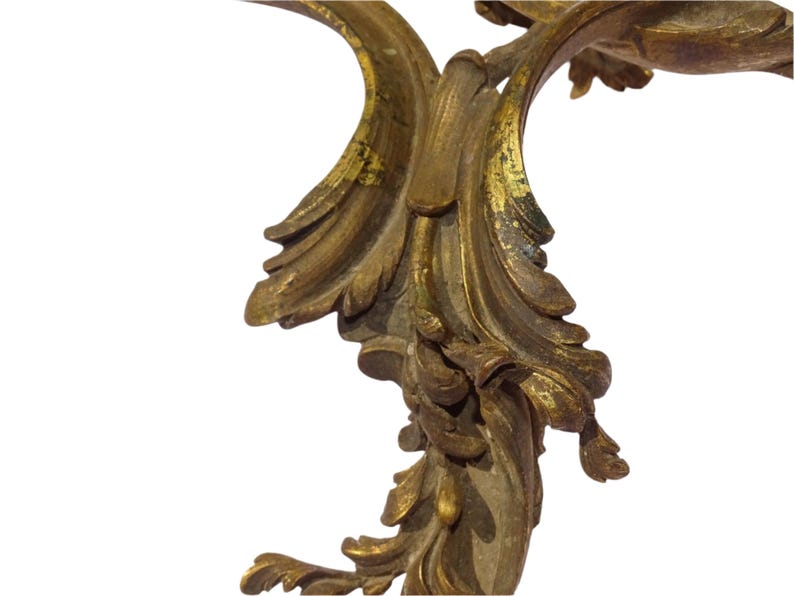 Pair of Antique French Gilt Bronze Furniture Pediments, Gold Garniture ...