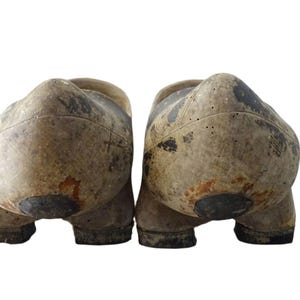 11" Vintage Spanish Cantabrian Albarcas Wooden Shoes, Old Wood Clogs ...