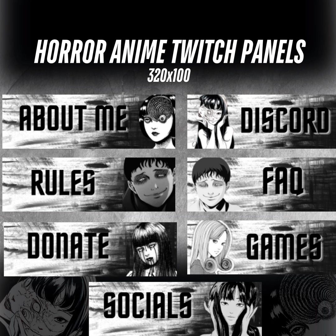 Horror Anime Twitch Panels: Junji Ito Tomie Stream (digital Download ...